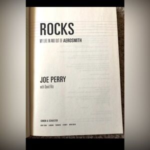 Simon & Schuster | Other | Joe Perry Rocks My Life In And Out Of ...